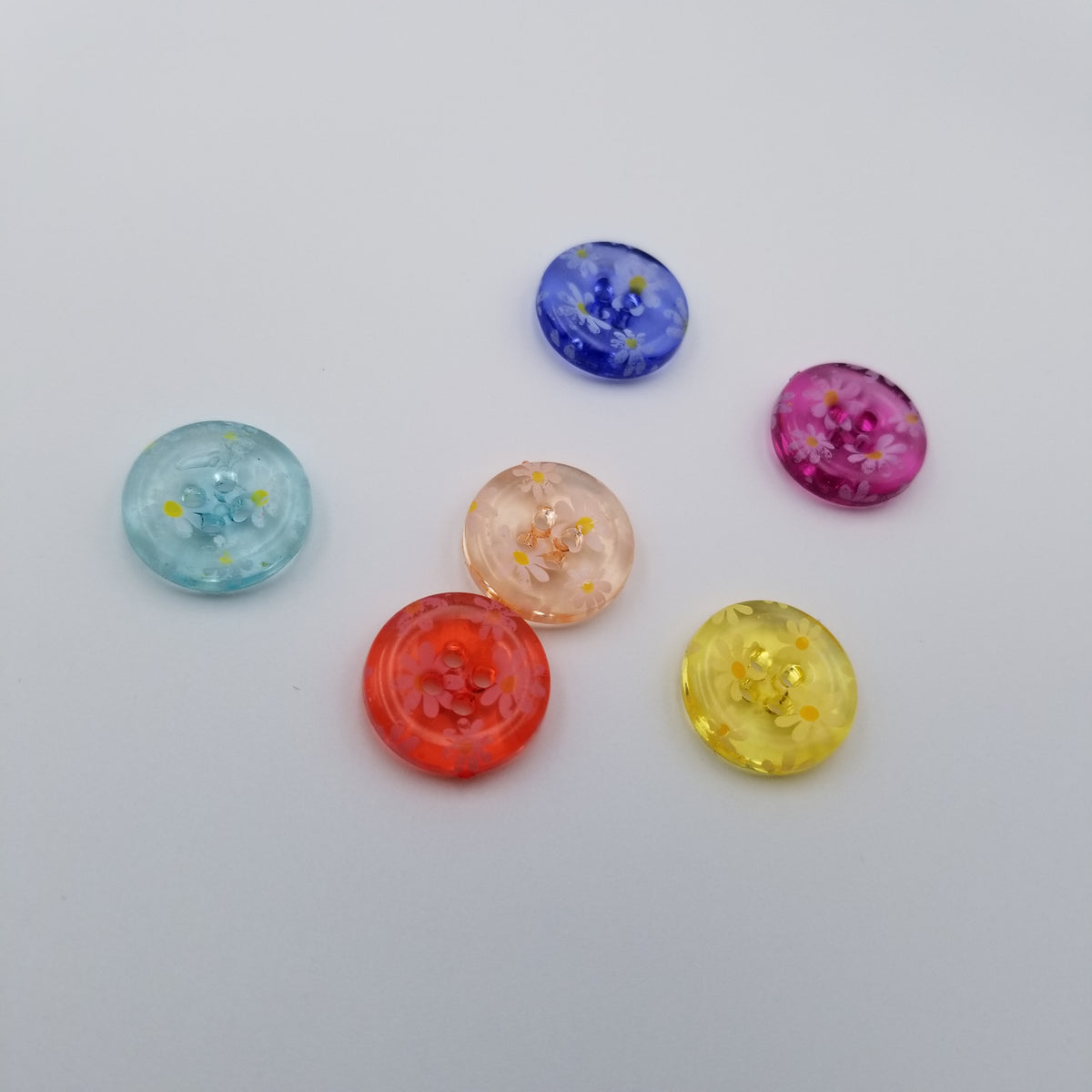 Round flower button – Sit 'n Knit